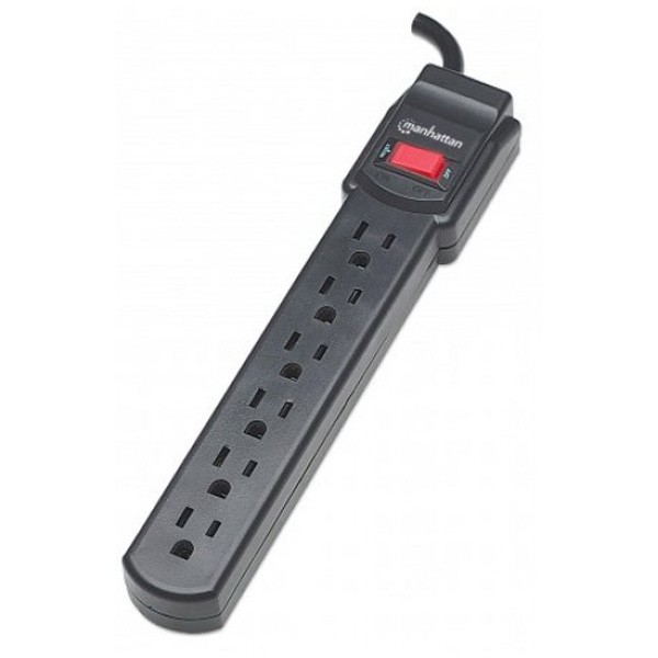 Multicontacto de 6 contactos verticales marca Manhattan | Cad Toner. El ...