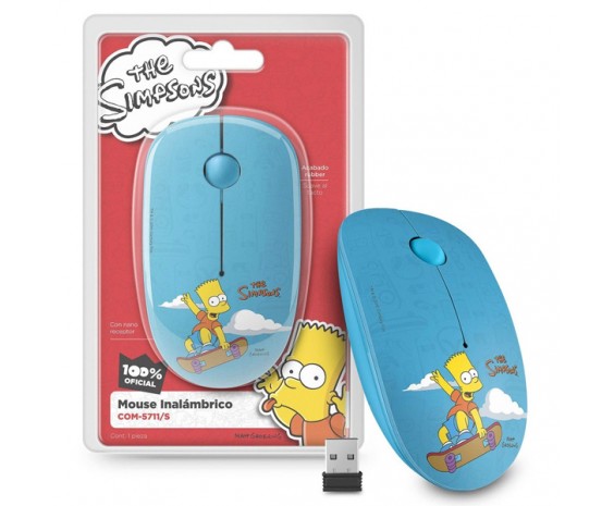 Mouse Inalámbrico Simpsons de 3 Botones con 1600 DPI marca Steren | Cad ...