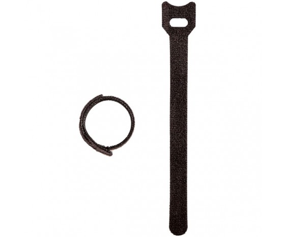 Cincho de Velcro Sujeta Cables 1.2 x 20 cm. Negro C/10 Piezas marca ...