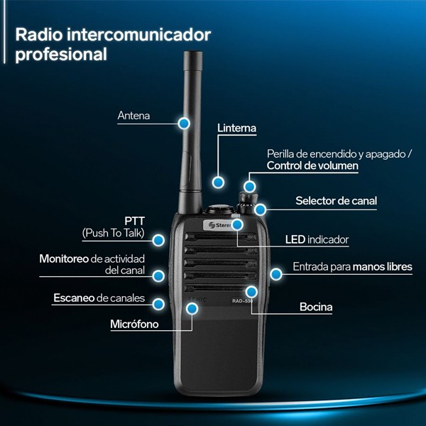 Radio Intercomunicador Profesional | Cad Toner. El Más Grande!