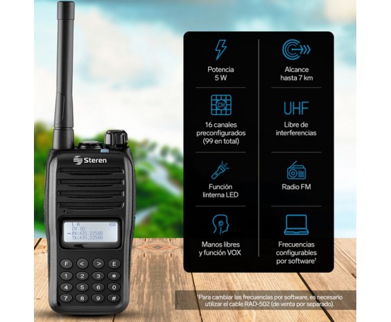 Radio Intercomunicador Profesional con Teclado y Display | Cad Toner ...