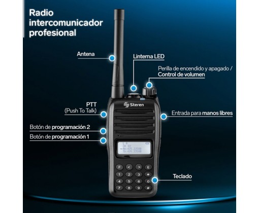 Radio Intercomunicador Profesional con Teclado y Display | Cad Toner ...