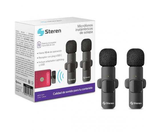 Micrófonos Inalámbricos de Solapa USB / USB C / Lightning | Cad Toner ...