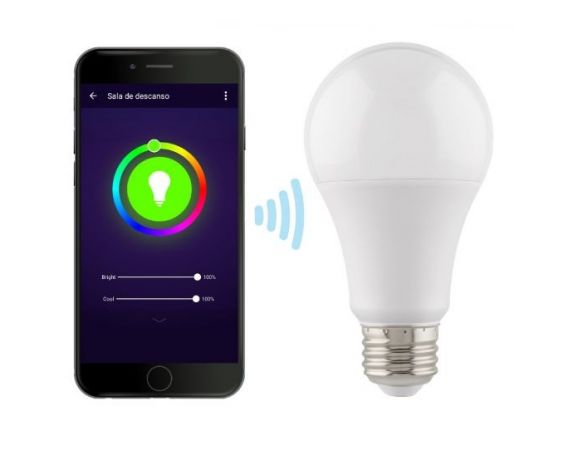 Foco LED RGB Luz Fria de 7w Controlado por Wi-Fi marca Steren | Cad ...